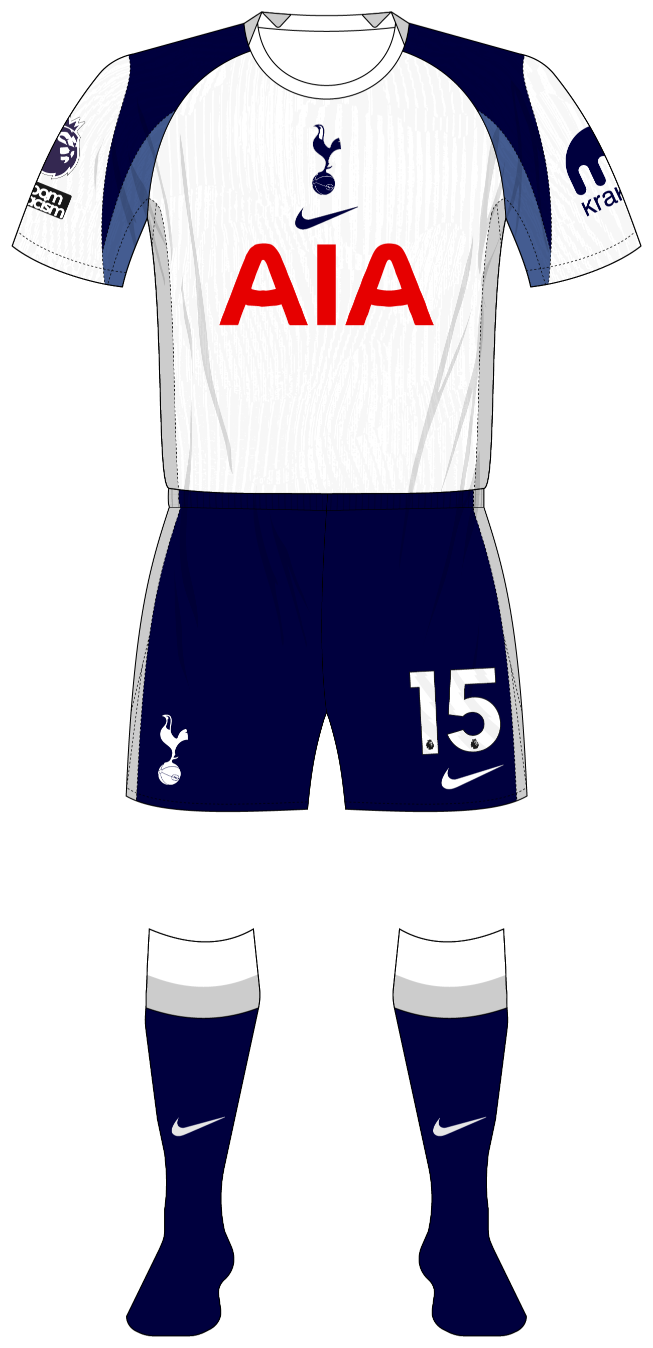 2025/26 Home [Variation 1] Kit - Tottenham Hotspur Kit History