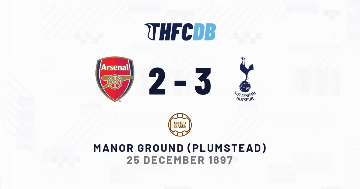 3-2 v Woolwich Arsenal - 25 December 1897 - Away