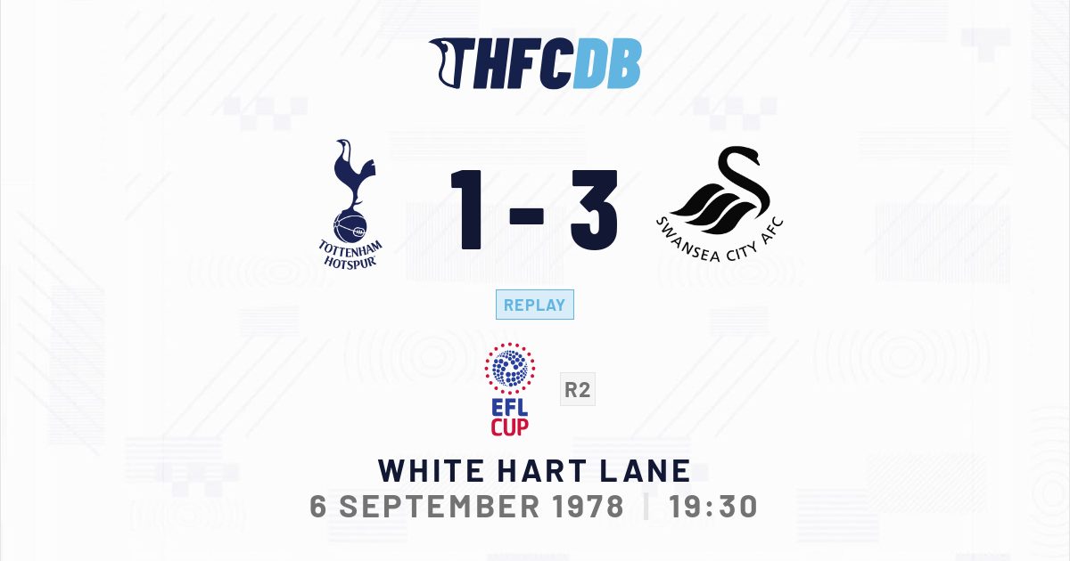 Spurs 1-3 Swansea City on 6 September 1978
