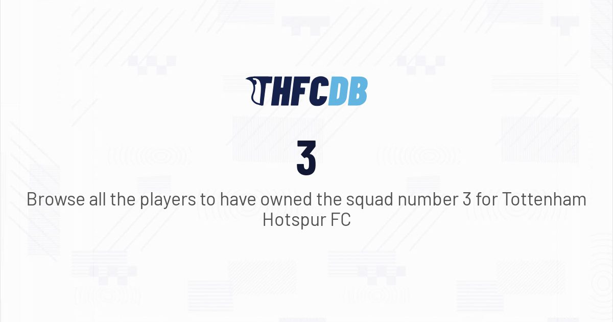 Number 3 – Spurs Players