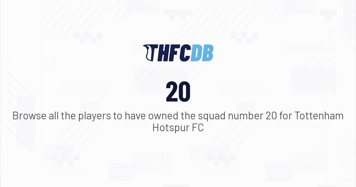 Number 20 – Spurs Players