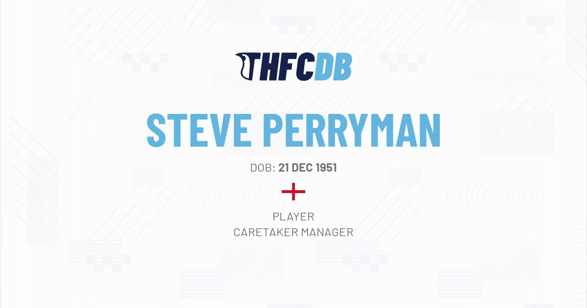 Steve Perryman Matches – THFCDB