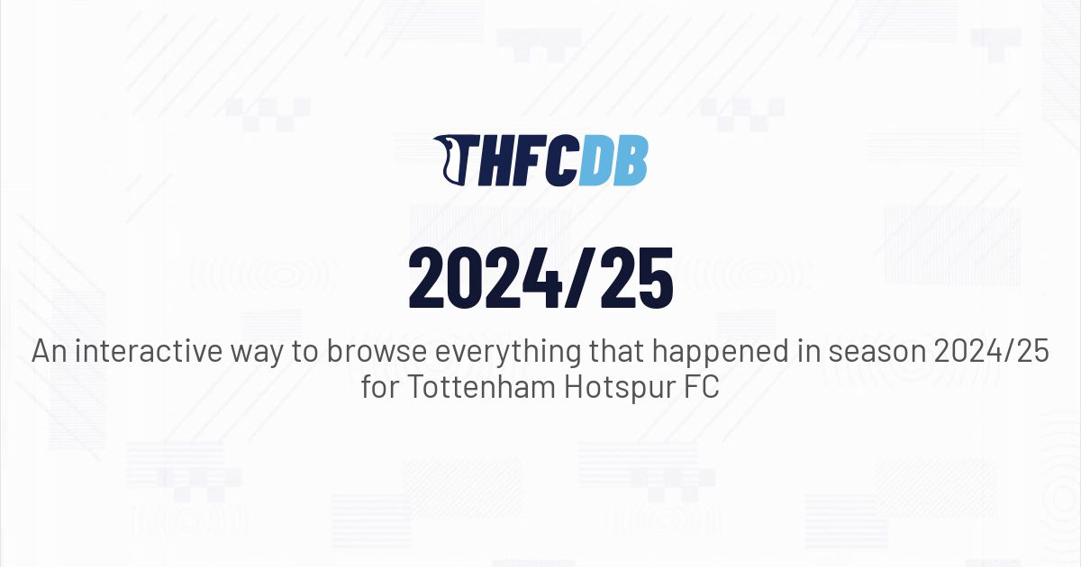 2024/25 Squad – Spurs Season Review